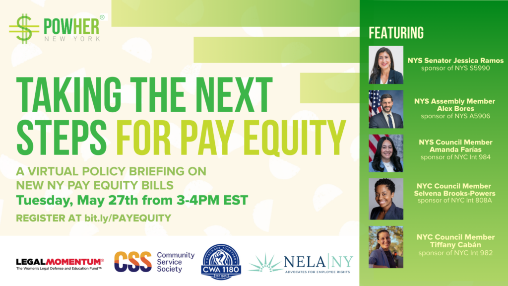 Taking the Next Steps for Pay Equity: New NY Pay Equity Bills | PowHer ...